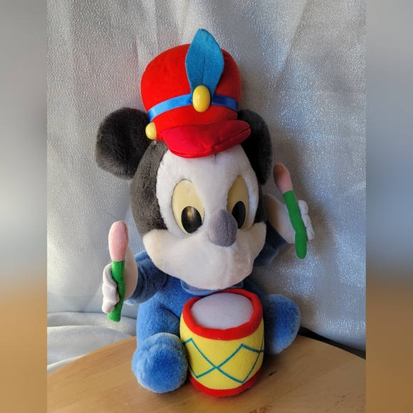 Disney | Toys | Vintage Applause Disney Baby Mickey Mouse Drummer 1 ...